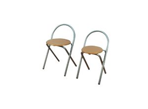 4046884013091 - Möbel Direkt Online - Klappstuhl 2er-Set Artur grey   buche