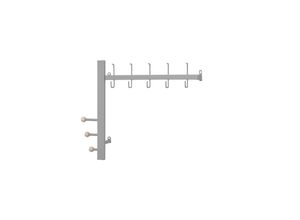 4046884070414 - Möbel Direkt Online - Metall Wandgarderobe Celli greyfarben