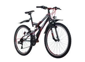 4250547532205 - KS Cycling Mountainbike ATB 26 Topeka anthrazit-rot RH 48 cm