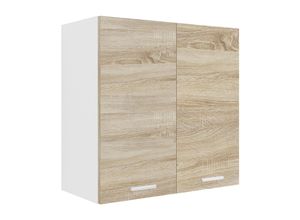 4051814422850 - Küchenschrank hängend Maße ca H 60 x B 60 x T 31 cm Hängeschrank mit zwei Fächern Küchenmöbel – Esilo