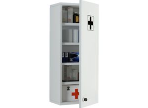 4051814426384 - Medizinschrank Maße ca H 70 x B 27 x T 19 cm Apothekerschrank abschließbar hängend Arzneischrank - Medasa L