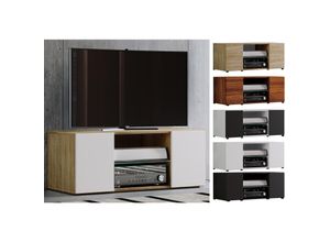 4051814359255 - TV Möbel Lowboard Fernsehschrank Maße H 40 x T 36 cm Fernseh Möbel - Lowina