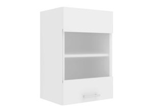 4051814423086 - Küchenschrank hängend Maße ca H 60 x B 40 x T 31 cm Hängeschrank mit zwei Fächern Küchenschrank mit Glas Küchenmöbel - Esilo