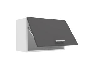 4051814423277 - Küchenschrank Breite 60 cm Klappschrank Hängeschrank Küche Küchenmöbel Esilo (Farbe Weiß   Anthrazit)