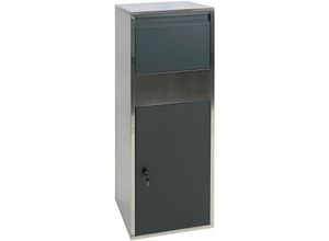 4057651417851 - - Paketkasten 623 Paketbox Standbriefkasten Paketbriefkasten Gr��e xl Edelstahl anthrazit - gray