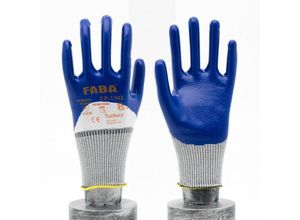 4251810892941 - Faba EP-1302 Nitrilbeschichtete Handschuhe 3   4 Beschichtung Poleyester Strickhandschuhe Arbeitshandschuhe Sicherheits-Handschuhe EN388 10 XL 12 Paar