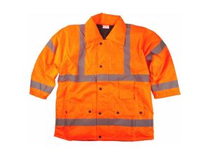 4250407336271 - Buri - Sicherheitsjacke Warnschutzjacke l xl xxl Warnschutz Arbeitsjacke Signaljacke - XL-orange