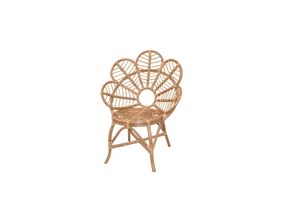4046884075167 - Möbel Direkt Online - Rattansessel in Blütenform handgeflochten Sandra beige