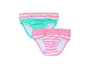 4251797408678 - tausendkind essentials - Badehose SOMMER 2er Pack in pink grün Gr74 80