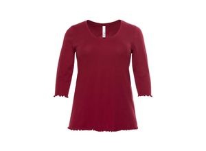 4061303019089 - Große Größen Shirt mit Babylock-Nähten bordeaux Gr56 58