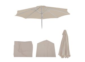 4057651736549 - Ersatz-Bezug für Sonnenschirm Asti Sonnenschirmbezug Ersatzbezug Ø 27m Stoff Textil 5kg ~ creme