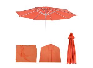 4057651736624 - Ersatz-Bezug für Sonnenschirm Asti Sonnenschirmbezug Ersatzbezug Ø 27m Stoff Textil 5kg ~ terracotta