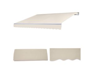 4057651395685 - Ersatz-Bezug für Markise H790 Gelenkarmmarkise Ersatzbezug Sonnenschutz 4x3m ~ Acryl creme
