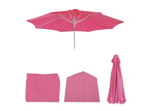 4057651840697 - Ersatz-Bezug für Sonnenschirm Asti Sonnenschirmbezug Ersatzbezug Ø 3m Stoff Textil 5kg ~ pink