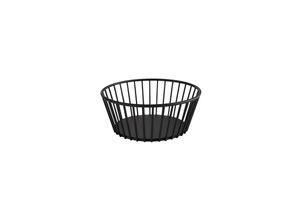 4004133304109 - Brotkorb Urban Lebensmittelaufbewahrungsbehälter Gr B H L 17 cm x 7 cm x 17 cm schwarz Weitere Tischaccessoires stapelbar & spülmaschinengeeignet Ø 17 cm
