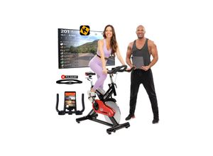 4056551062932 - Miweba Sports Profi Indoor Cycle MS400 22 kg Schwungrad für zuhause geeignet (Schwarz)