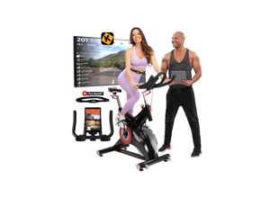 4056551062925 - Miweba Sports Profi Indoor Cycle MS500 25 kg Schwungrad für zuhause geeignet (Schwarz)