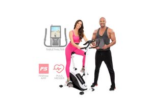 4056551126726 - Miweba Sports Ergometer ME400 Fahrradergometer für zuhause sitzend 12 kg Schwungmasse (Schwarz Weiß)