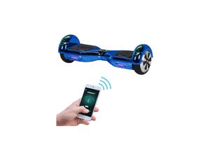 4056551033352 - W1 Hoverboard für Erwachsene und Kinder 65 Zoll Self-Balance Bluetooth App 700 Watt LEDs (Blau Chrom)