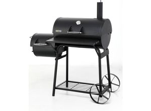 4011964010871 - Holzkohlegrill Biloxi Smoker mit seitlicher Brennkammer