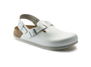 4013871084587 - Clog Tokio Super Grip Naturleder weiß Weite normal Größe 46 - Birkenstock