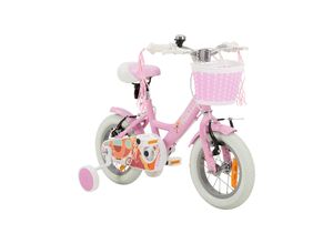 4056551180063 - Actionbikes Kinderfahrrad Princess 12 Zoll rosa V-Brake-Bremsen Prinzessinnen-Design Stützräder