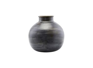 5707644484641 - House Doctor Vase Etnik bauchig ∅30 x H30 cm blau