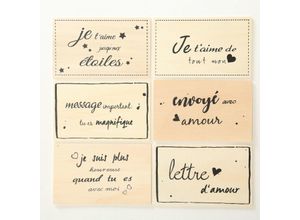 4020607611931 - Postkarte Amour 6er Set L16 B05 H10 cm natur