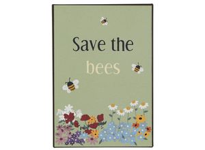 5709898321468 - Metallschild Save the bees L14 x H20 cm