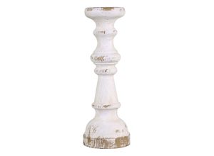 5712750300266 - Chic Antique Kerzenständer für Stumpenkerzen aus Holz H445 D155 cm antik creme