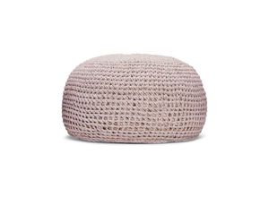 4043153116798 - Pouf BEST Ronda Poufs Gr B H T 55 cm x 41 cm x 55 cm Kunststoffgewebe rosa (soft pink) Poufs 55x55x41 cm