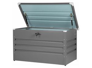 Image of Auflagenbox grau Metall 100x62 cm Garten Terrasse - Grau