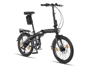 4260647781618 - Licorne Bike Phoenix 2D 20 Zoll Aluminium-Faltrad-Klapprad Scheibenbremse Discbremse V-Bremse Faltfahrrad-Herren-Damen 7 Gang Kettenschaltung - Folding City Bike Alu-Rahmen Abdeckung StVZO Vorderlampe Hinterlampe