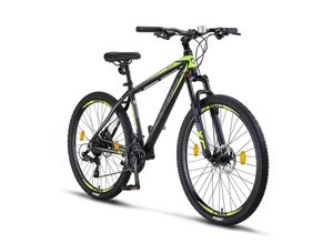 4260647781465 - Licorne Bike Diamond Premium Mountainbike Aluminium Fahrrad für Jungen Mädchen Herren und Damen - 21 Gang-Schaltung - Scheibenbremse Herrenrad einstellbare Vordergabel 26 275 und 29 Zoll