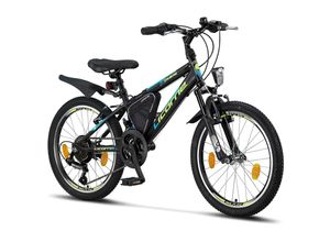 4260647780406 - Licorne Bike Guide Premium Mountainbike in 20 24 und 26 Zoll - Fahrrad für Mädchen Jungen Herren und Damen - Shimano 21 Gang-Schaltung Kinderfahrrad Kinder