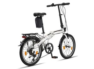 4260647780666 - Licorne Bike Conseres Premium Falt Bike in 20 Zoll - Fahrrad für Herren Jungen Mädchen und Damen - Shimano 6 Gang-Schaltung - Hollandfahrrad