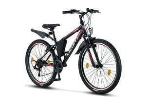 4260647780307 - Licorne Bike Guide Premium Mountainbike in 20 24 und 26 Zoll - Fahrrad für Mädchen Jungen Herren und Damen - Shimano 21 Gang-Schaltung Kinderfahrrad Kinder