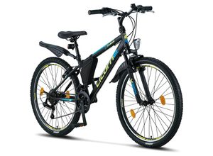 4260647780291 - Licorne Bike Guide Premium Mountainbike in 20 24 und 26 Zoll - Fahrrad für Mädchen Jungen Herren und Damen - Shimano 21 Gang-Schaltung Kinderfahrrad Kinder