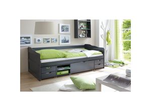 4250393877420 - TiCAA Sofabett Funktionsbett Gästebett Marlies Kiefer Grau