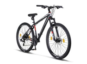 4260647781434 - Licorne Bike Diamond Premium Mountainbike Aluminium Fahrrad für Jungen Mädchen Herren und Damen - 21 Gang-Schaltung - Scheibenbremse Herrenrad einstellbare Vordergabel 26 275 und 29 Zoll