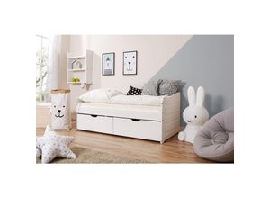 4251105930570 - Ticaa Sofabett MINI Micki 80x160 cm Var 4 - mit 2er Schubkästen - inkl Matratze