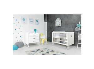 4251105942276 - TiCAA Babyzimmer Set Blanka 2-teilig Weiß