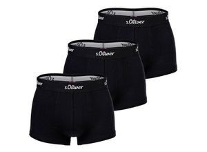 8850929249484 - Hipster Basic Boxershorts 3er-Pack Logo-Bund für Herren schwarz XL