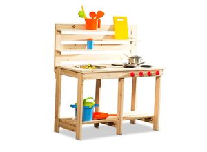 4260360011511 - Matschküche Outdoor-Küche Garten-Spieltisch für Kinder - natur - Coemo