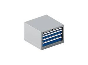 4051273651990 - Select Schubladenschrank 27-27 4 Schübe bis 75 kg B 564 x T 572 x H 400 mm enzianblau weißaluminium