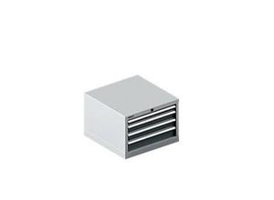 4051273651136 - Select Schubladenschrank 27-27 4 Schubl bis 200 kg B 564 x T 572 x H 400 mm anthrazitgrau weißaluminium