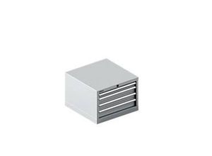 4051273651044 - Select Schubladenschrank 27-27 4 Schubl bis 200 kg B 564 x T 572 x H 400 mm weißaluminium weißaluminium