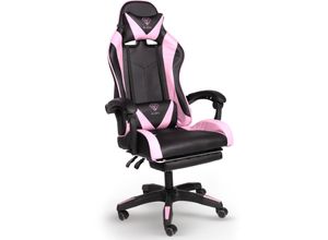 4250931569770 - Trisens - Chefsessel Stuhl Home Office Chair Racing Bürostuhl Sportsitz Büro Stuhl Schwarz Rosa