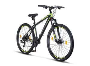 4260647781441 - Licorne Bike Diamond Premium Mountainbike Aluminium Fahrrad für Jungen Mädchen Herren und Damen - 21 Gang-Schaltung - Scheibenbremse Herrenrad einstellbare Vordergabel 26 275 und 29 Zoll