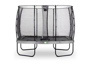 8719743252783 - Exit Toys - exit Elegant Trampolin 214x366cm mit Economy Sicherheitsnetz - grau - Grau